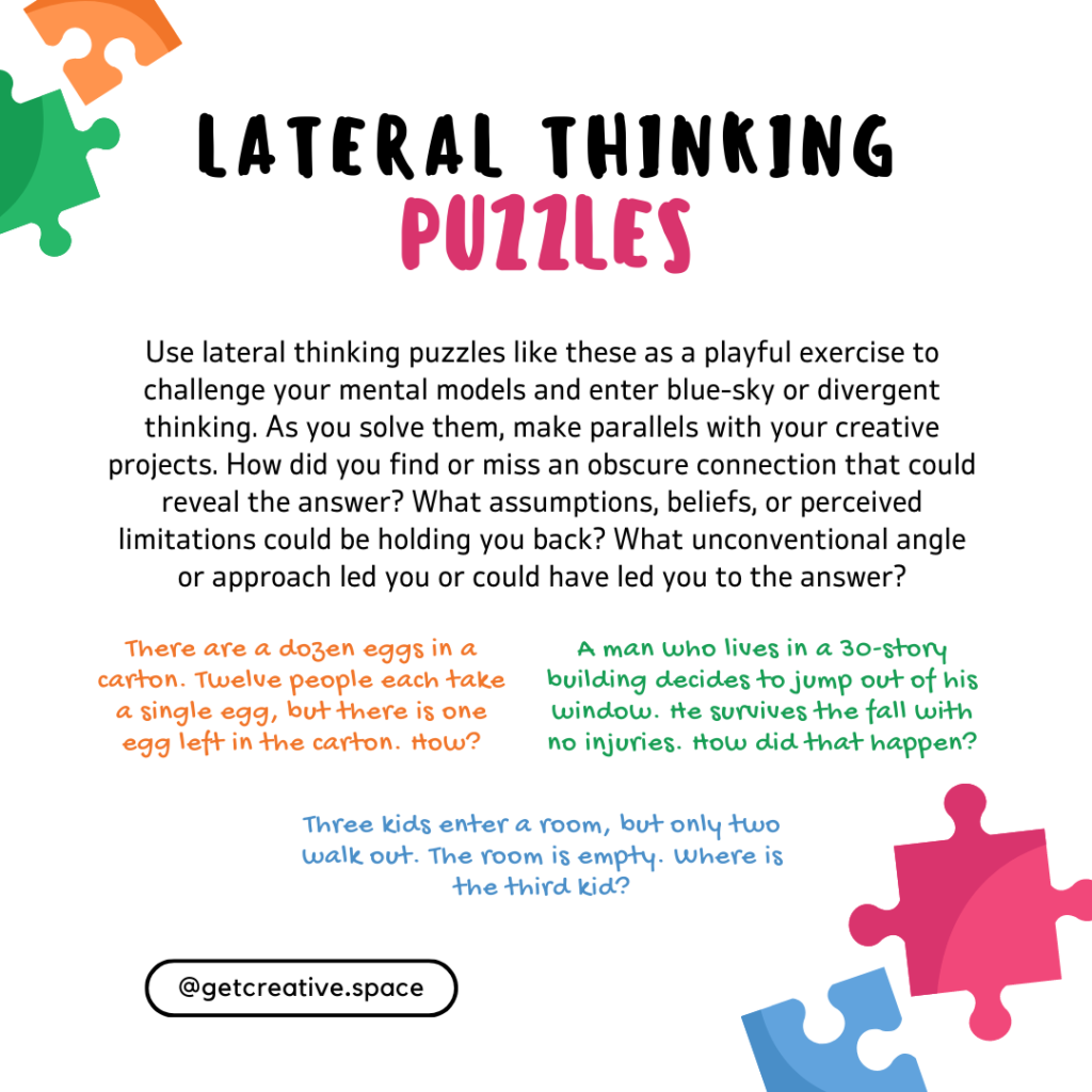 Lateral Thinking Puzzles – Get Creative